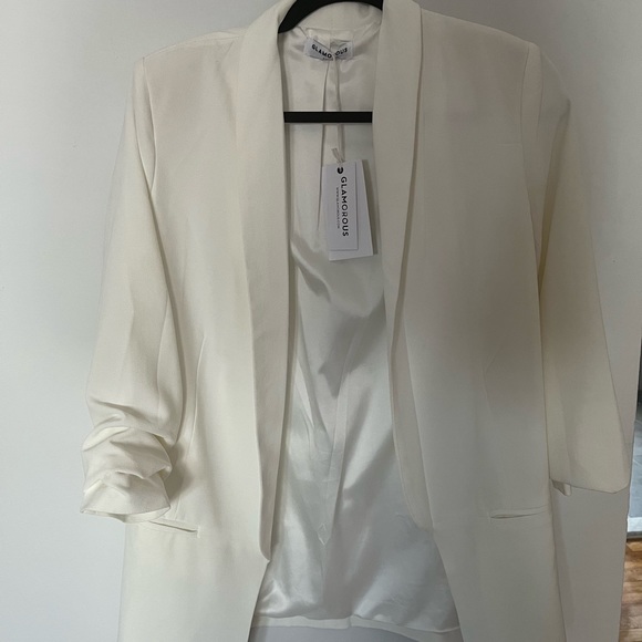 Glamorous | Jackets & Coats | Asos Glamorous White Blazer | Poshmark